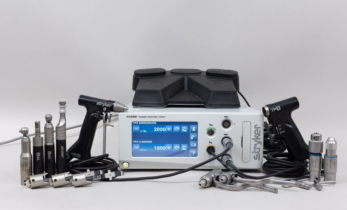 Stryker TPX Small Bone Electric Set with Core System and Pedal